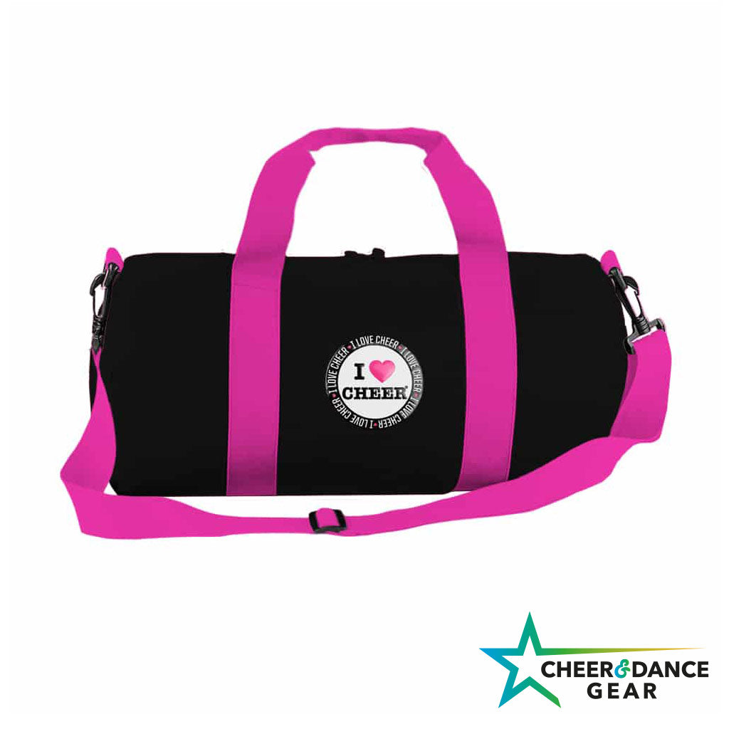 Black/Pink Mini Barrel Bag – Cheer & Dance Gear
